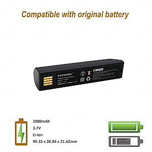 2000mAh Replacement Battery for Honeywell 3820 3820i 4820 4820i 5620 4620 Xenon 3820 Xenon 3820i Xenon 4820 100000495 S-L-0526-E 013283
