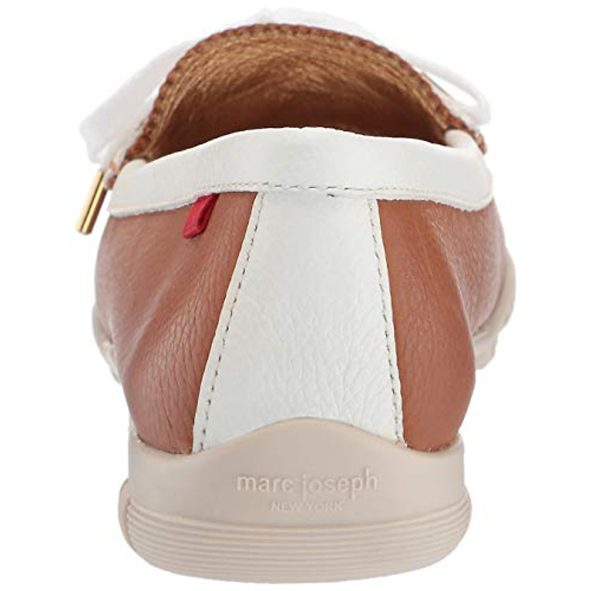 MARC JOSEPH NEW YORK Women's Golf Leather Made in Brazil Liberty Performance Fashion Shoe Moccasin, tan Grainy, 10 B(M) US