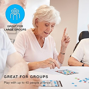 Brybelly Royal Bingo Supplies Bingo Chips for Bingo Games - 1000 Count, Mixed - 3/4" Translucent Bingo Markers - Clear Plastic Bingo Chips Bulk Transparent Counters