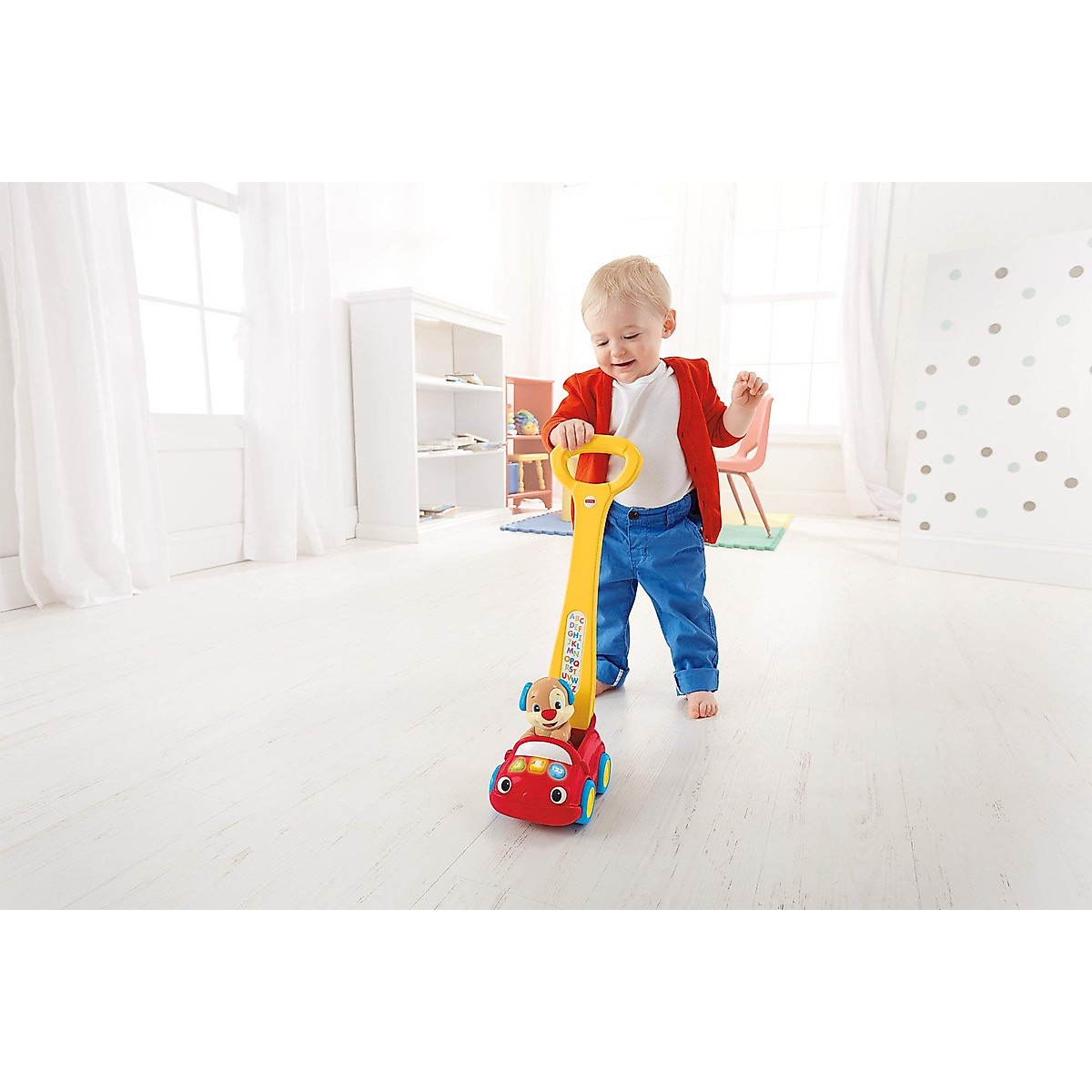 Fisher-Price Laugh & Learn Puppy's Smart Stages Push Car