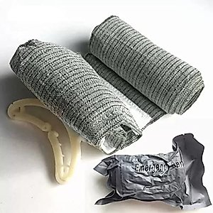 First Aid Compression Kit, Outdoor 4 Inch Breathable Israel Bandage Linen Color