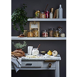 Luigi Bormioli Lock-Eat 3 Piece Jar Set 25.25 oz, 50.75 oz, 34 oz, Set of 3, Clear