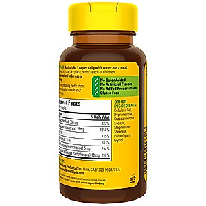 Nature Made B-Complex with Vitamin C Caplets, 100 Count (Pack of 3)