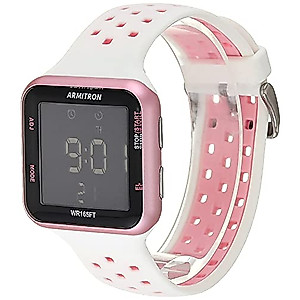 Armitron Sport Unisex Digital Chronograph Silicone Strap Watch, 40/8417