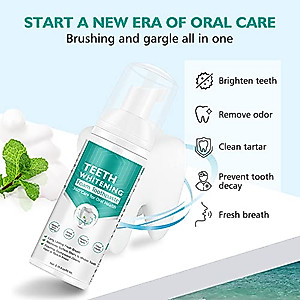 Foam Toothpaste Kids for Electric Toothbrush,Fluoride Free Natural Formula Foam Toothpaste,Ultra-fine Mousse Foam Deeply Cleaning Gums,Stain Removal,Oral Care Toothpaste,Replace Mouthwash,2PCs x 60ml