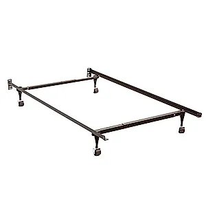 Milton Greens Stars Ace Adjustable Twin to Full Bed Frame with Rug Rollers, Twin/Full