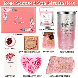 Sister in Law Gifts, Best Sister in Law Birthday Gifts, Christmas, Wedding Or Thanksgiving Day Best Gifts for Sister-in-Law, Sister-in-Law Spa Gift Basket Set