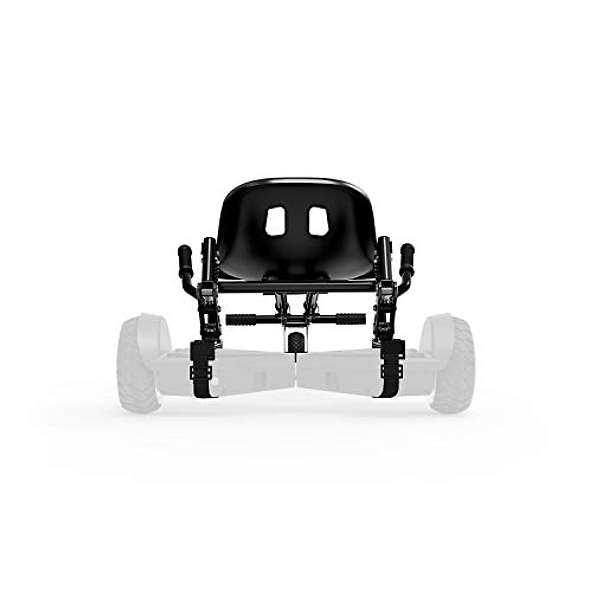 Jetson JetKart 2.0 Universal Hoverboard Attachment, 6" Tire, Bucket Seat, Adjustable Footrest Accommodates Most Heights, Ages 12+, Black, JKAR20-BK