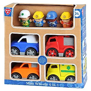 PlayGo Adjustable and Comfortable Mini Wheels 4 in 1 for Indoor & Outdoor Children Toy with Light Effect 24 Months & up, (9443)