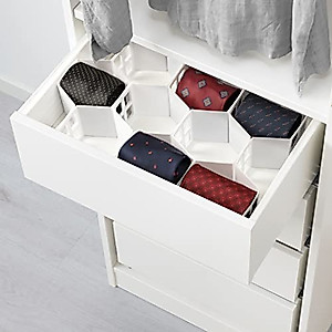 Bee Neat Honeycomb Drawer Organizer for Socks, Underwear, Panties, Belts, Ties, Christmas Ornaments - Underwear Drawer Organizer & Sock Organizers for Dresser Drawers - One Size