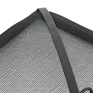 Sunnydaze Heavy-Duty Black Steel Mesh Fire Pit Spark Screen Cover - 30-Inch Square