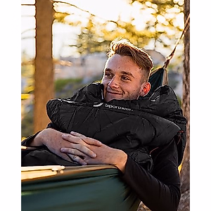 Sportneer Sleeping Bag - Wearable for Adults & Kids with Arm Zipper Holes in Cold & Warm Weather, Waterproof Portable Sleeping Bag for Camping, Hiking, Backpacking, Outdoor Travel