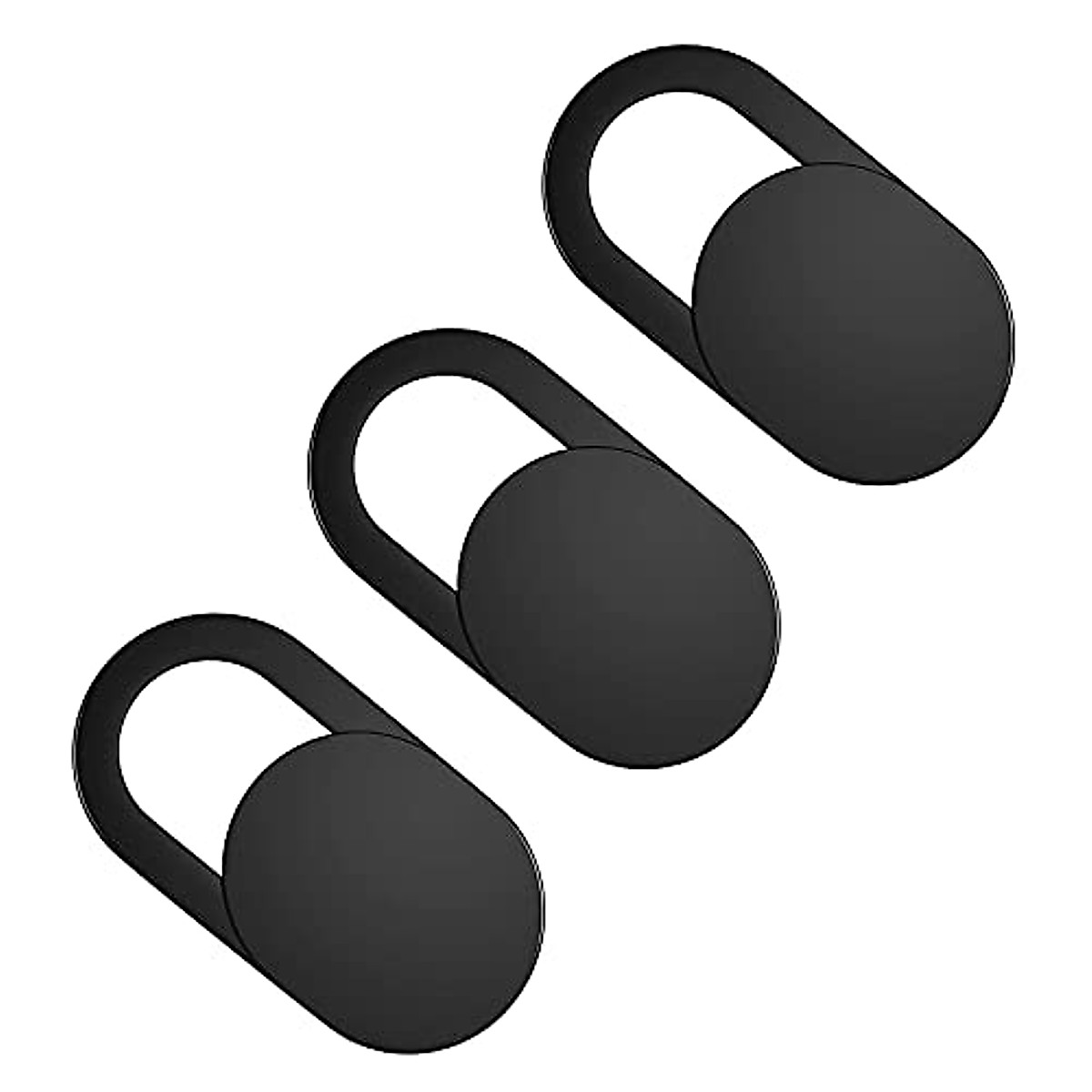 LorXi Webcam Slide Cover, 3 Pack Ultra Thin Camera Cover Slide Apply to Laptop, Tablet, Smartphone, Protect Your Privacy (Black)