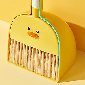 Kids Mini Broom Dustpan Set Children Cartoon Broom Cleaning Tool Home Baby Learn Sweeping Toys