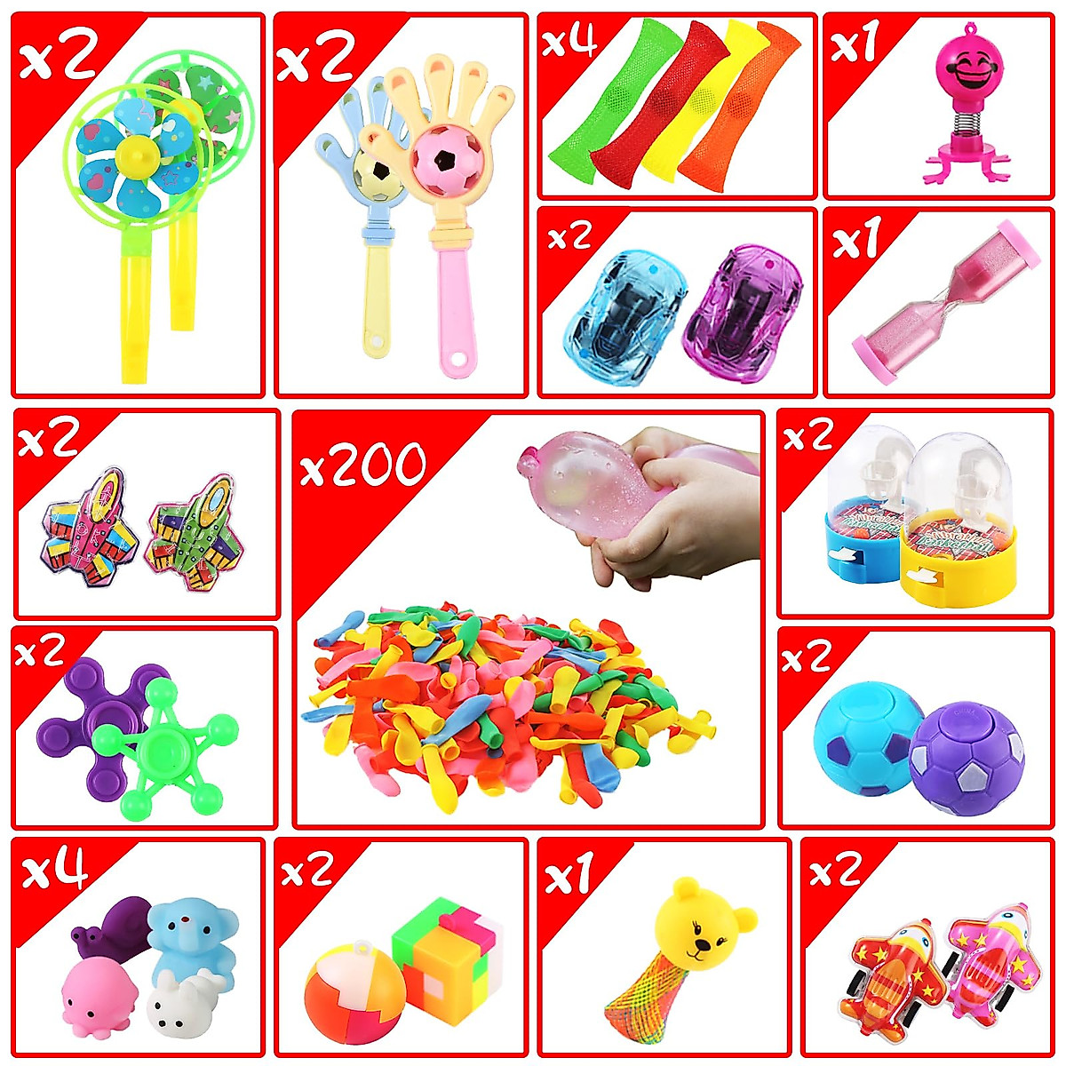 Zunaco Halloween Party Favors for Kids, Halloween Bulk Fidget Toys Party Supplies, Trick or Treat Gifts Goodie Bag Fillers, School Classroom Carnival Prizes Treasure Box