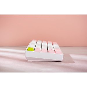 YUNZII SK61 Pink Hotswap Mechanical Gaming Keyboard with Optical Switch, RGB, Programmable Custom Keyboard (Gateron Blue Switch, Pink 61 Keys)