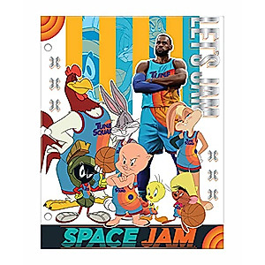 Warner Brothers Space Jam Stationary Bundle, 3-Ring, 1" Binder, Notebook, Folder
