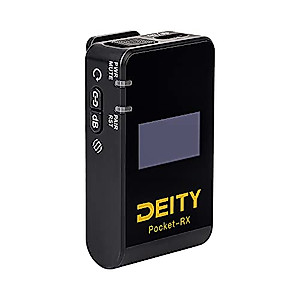 Deity Pocket Wireless 2.4G Microphone Receiver and 25mw Transmitter with One Button Pairing with Lav Microphone,USB Cable,TRRS Cable (Black)
