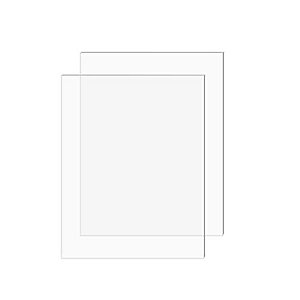 SimbaLux Acrylic Sheet Clear Cast Plexiglass 5” x 7” 0.08” Thick (2mm) Pack of 2 Transparent Plastic Plexi Glass Board with Protective Paper for Photo Frame Replacement, DIY Display Projects, Craft