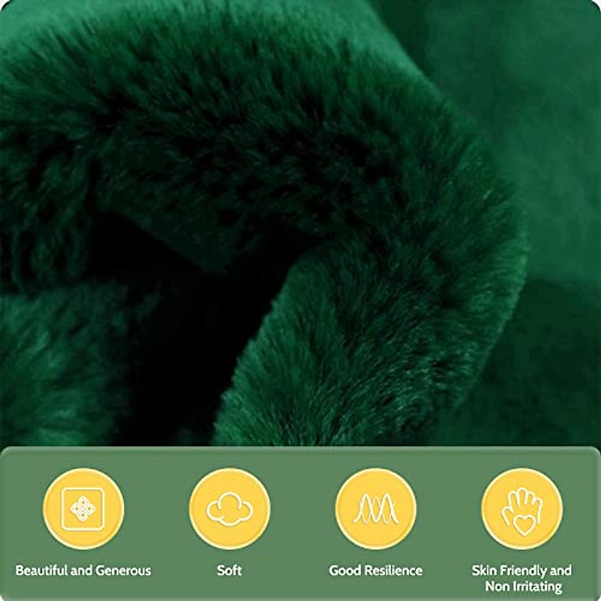 Higliocas Dining Chairs Set of 2, Kitchen Chairs with Velvet Upholstered, Modern Living Dining Room Accent Armchairs with Metal Legs, Green