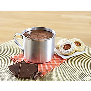 Imusa Stovetop Use or Camping 0.7 Quart Aluminum Mug, 1 Count (Pack of 1), Silver