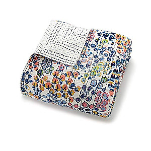 Vera Bradley Petite Floral Quilt, Full Queen, Blue