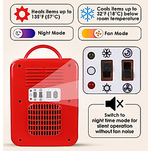 Coca Cola Love 1971 Series Portable 6 Can Thermoelectric Mini Fridge Cooler/Warmer, 4 L/4.2 Quarts Capacity, 12V DC/110V AC for home, dorm, car, Bedroom beverages, snacks, skincare, cosmetics
