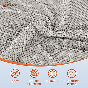 RULAER Tufted Bench Cushion Indoor 42x16x4 inch Extra Thick Soft Bench Cushion Non-Slip Durable Patio Cushions for Outdoor Furniture Double Piping Bench Chair Pad, Gray