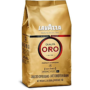 Lavazza QualitÃ Oro Whole Bean Blend, Medium Roast, 2.2 Pound (Pack of 1) ,100% Arabica, Central America & African highland origins, Fruity & Aromatic