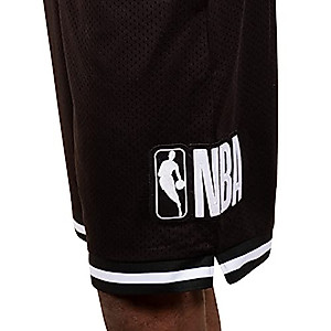 Ultra Game NBA NBA Mens Chrome Basketball Shorts, Black, Large