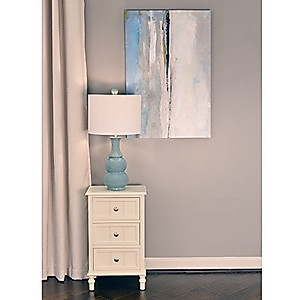 Decor Therapy Simplify 3-Drawer Accent Table, Buttermilk 15.75 in x 11.8 in x 26 in