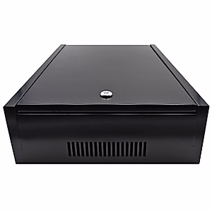 Electriduct 2U Wall Mount Rack Enclosure Network Cabinet Solid Door Black Powder Coated Steel with Lock