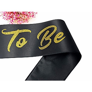 Ashaqshnglee Groom to Be Sash, Groom Sash Bachelor Party Funny Accessory for Future Groom Wedding Gift Idea from Bride to Be Black Gold