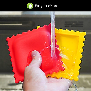 2 sets Silicone Spoon Rest for Stove Top,Spatula Rest for Stove Top,Silicone Spoon Holder for Stove Top，spatula holder for counter，sauce cups，Soy sauce dish，Dipping bowls（Yellow + Red）