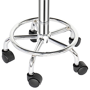 FRITHJILL Bar Stool,Rolling Hydraulic Ergonomic Saddle Seat Salon Barber Chair Saddle Stool Pedicure/Manicure Nail Technician Massage Stool | Black