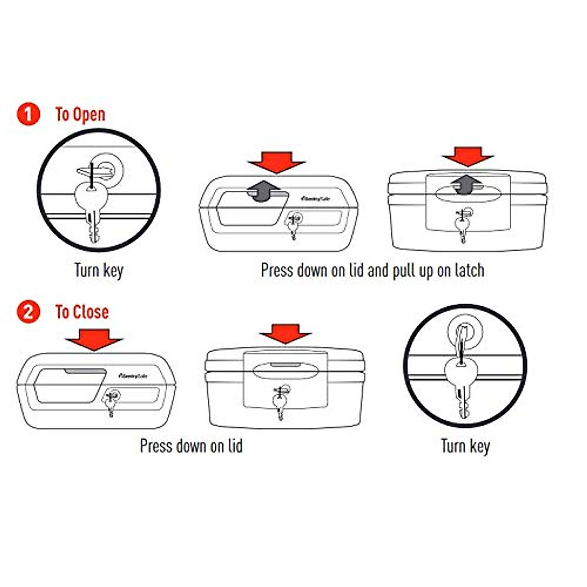 SentrySafe Fireproof and Waterproof Safe Box with Key Lock, Fire and Water Chest Safe for Valuables, 0.36 Cubic Feet, 7.6 x 16.5 x 14.8 Inches, CHW30220