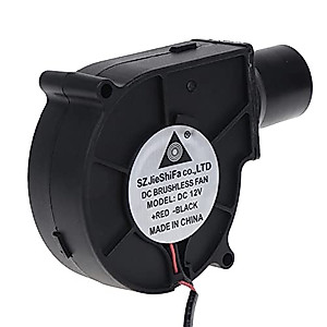 BBQ Fan Blower Charcoal Chimney Starter Picnic Cooking Barbecue Electric Fan for DC 12V 5.5x2.1mm 75mm Portable Fire Blower Grill Fire Starter Flame Exciter