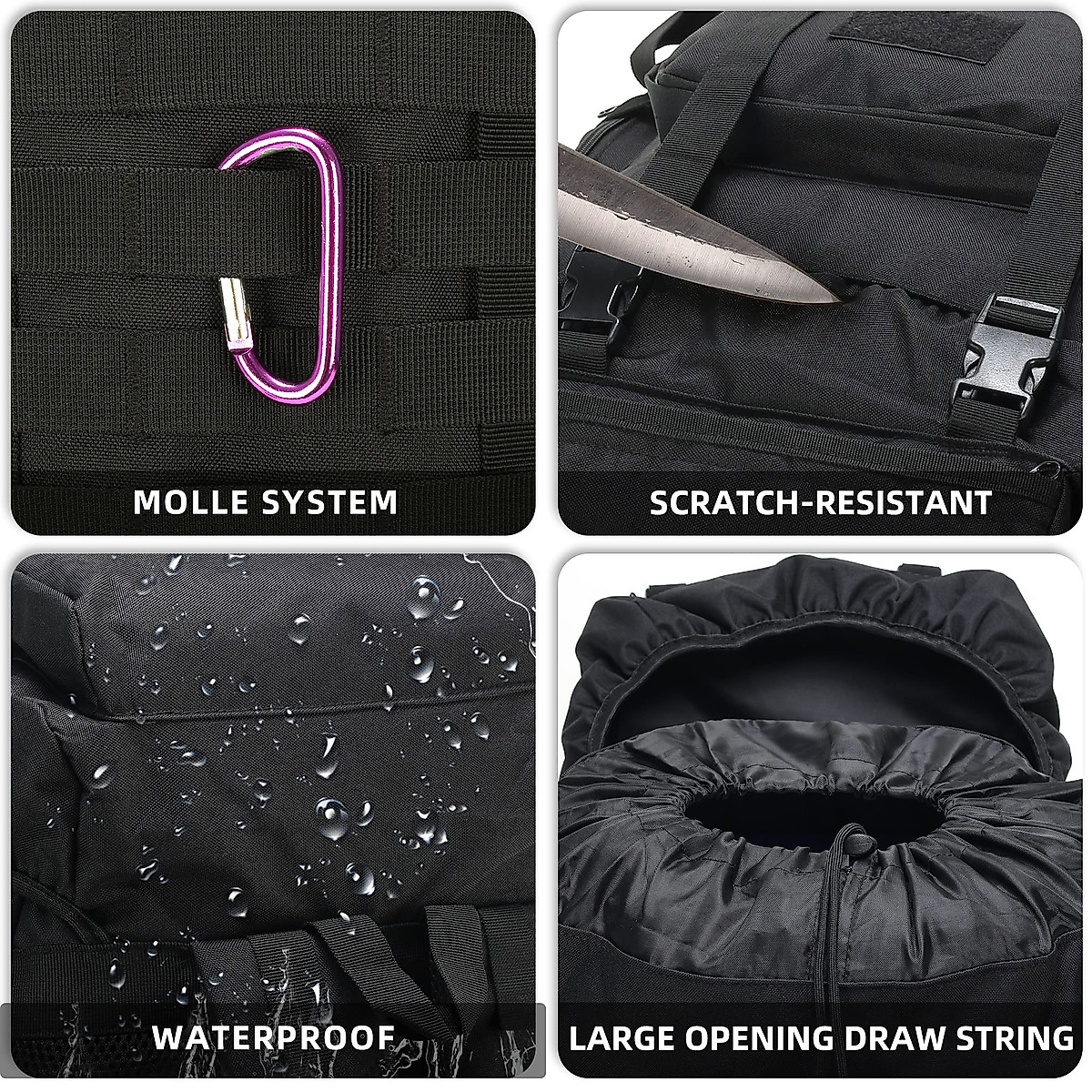 70L Camping Hiking Backpack Tactical Backpack Military Molle Rucksack Backpack for Outdoor