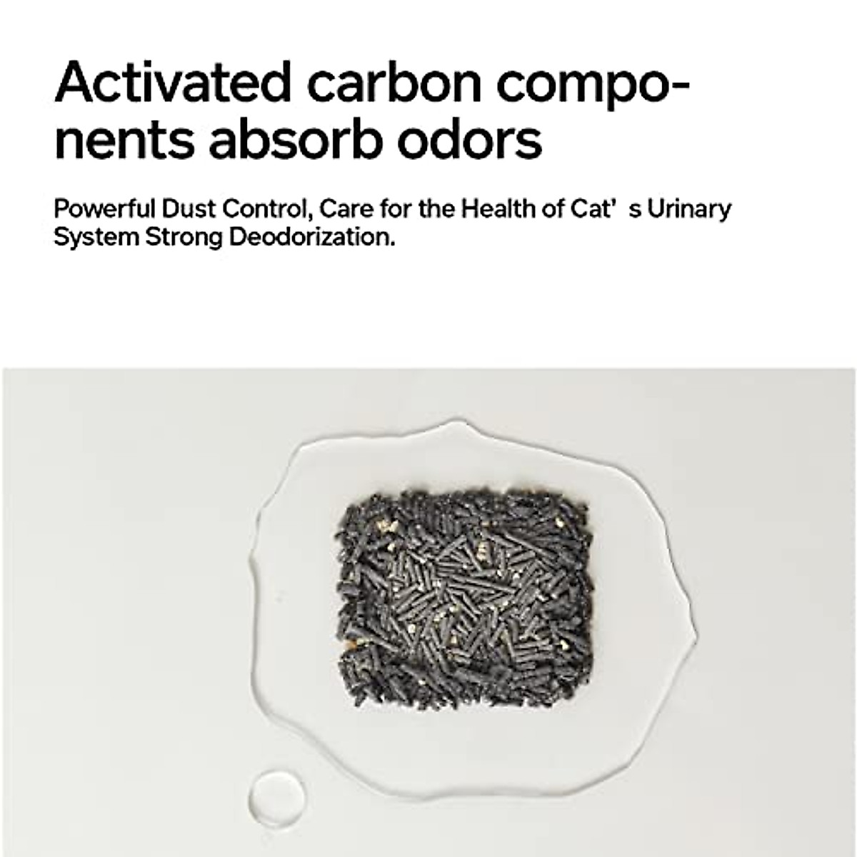 pidan Tofu Cat Litter Flushable Mixed Litter with Activated Carbon Bentonite, Odor Free Absorbent, Fast Drying, Selected Quality Pea Dregs, Solubility in Water, Vacuum Package(6L-5.3lb/Bag, 4bag)
