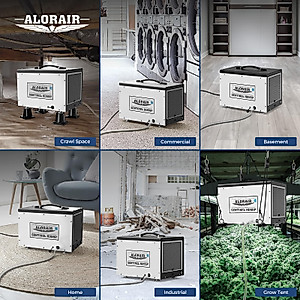 ALORAIR Crawl Space Dehumidifier, 120 PPD Energy Star Crawlspace Dehumidifiers with Drain Hose and Pump for Basement, Portable Compact Auto Defrost Under House Industry Commercial Dehumidifier