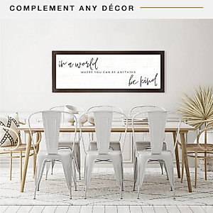 MCS Museum Poster Frame 13.5x40 Espresso Woodgrain, Vertical & Horizontal Wall Hanging Large Picture Frame for Photos, Posters & Art Prints (1-Pack)