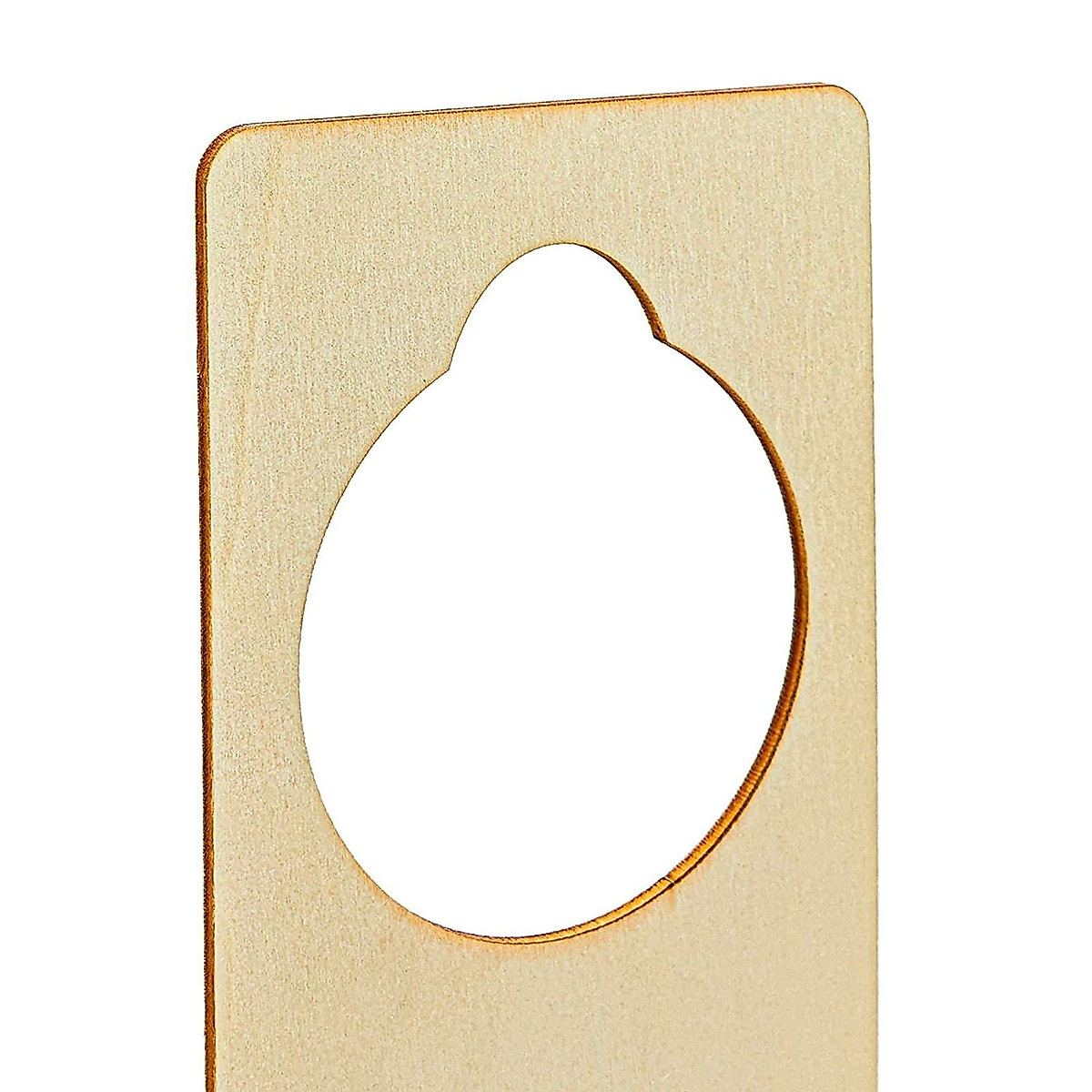 Wooden Door Knob Hanger, Please Do Not Disturb (3.25 x 9.5 in, 12-Pack)