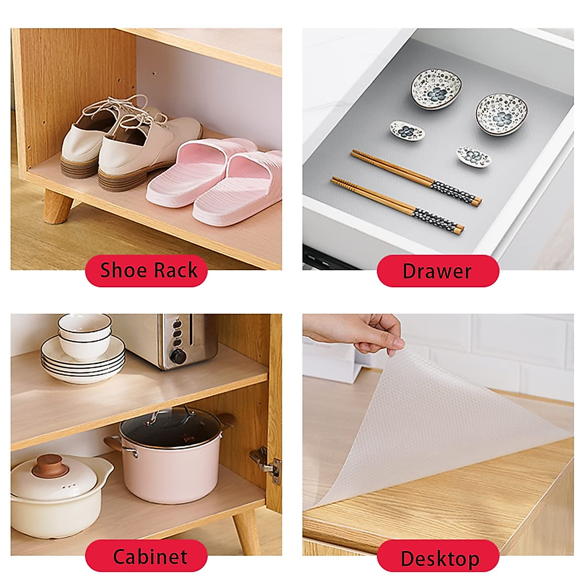 Shelf Liner for Kitchen Cabinets.12x197Inches Wire Shelf Liner,Shelf Liners for Kitchen Cabinet Liner/Drawer Liner.Waterproof/Non-Adhesive