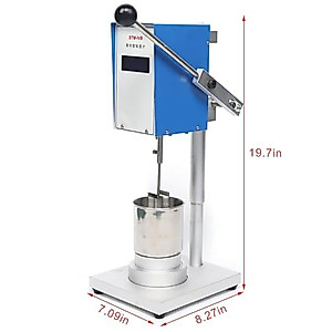 LZDOYY Digital Rotary Viscometer 10W Lab Rotational Viscosity Meter Fluidimeter Tester Meter KU/CP/G Value Display for Laboratory Paints Coating