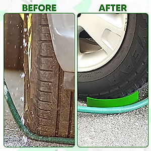 Hose Slide The Original Hose Wire Cable Guide | Prevents Snagging Under Tire | The Ultimate Car Detailing/Washing Tool (Mantis Green, 4 Pack)