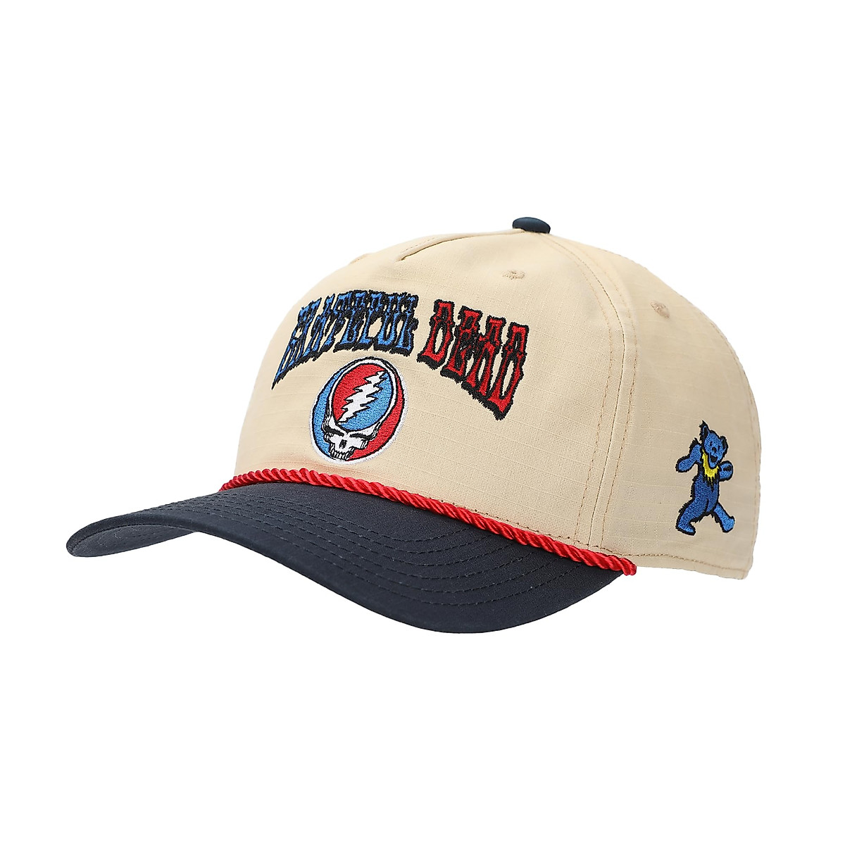 Bioworld Grateful Dead Logo Adult Tan Rope Snapback Hat