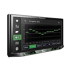 Pioneer MVH-300EX Double Din Digital Multimedia Video Receiver with 7" WVGA Touchscreen Display Built-in Bluetooth