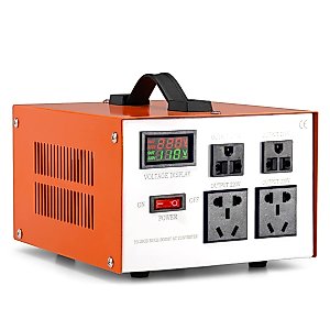 BINGENUO 3000 Watt Voltage Converter Transformer with LCD Display - Heavy Duty AC Step Up/Down Voltage Transformer 220 to 110/110 to 220 Power Converter with Circuit Breaker 4 Outlets - CE Certified