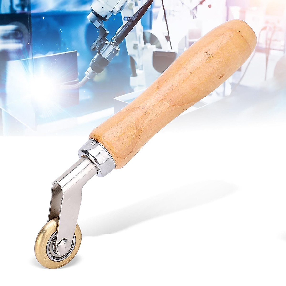 PVC/TPO/EPDM Single Ply Roofing Brass Penny Roller and Flooring Corner Detail Seam Roller (6mm x 30mm)