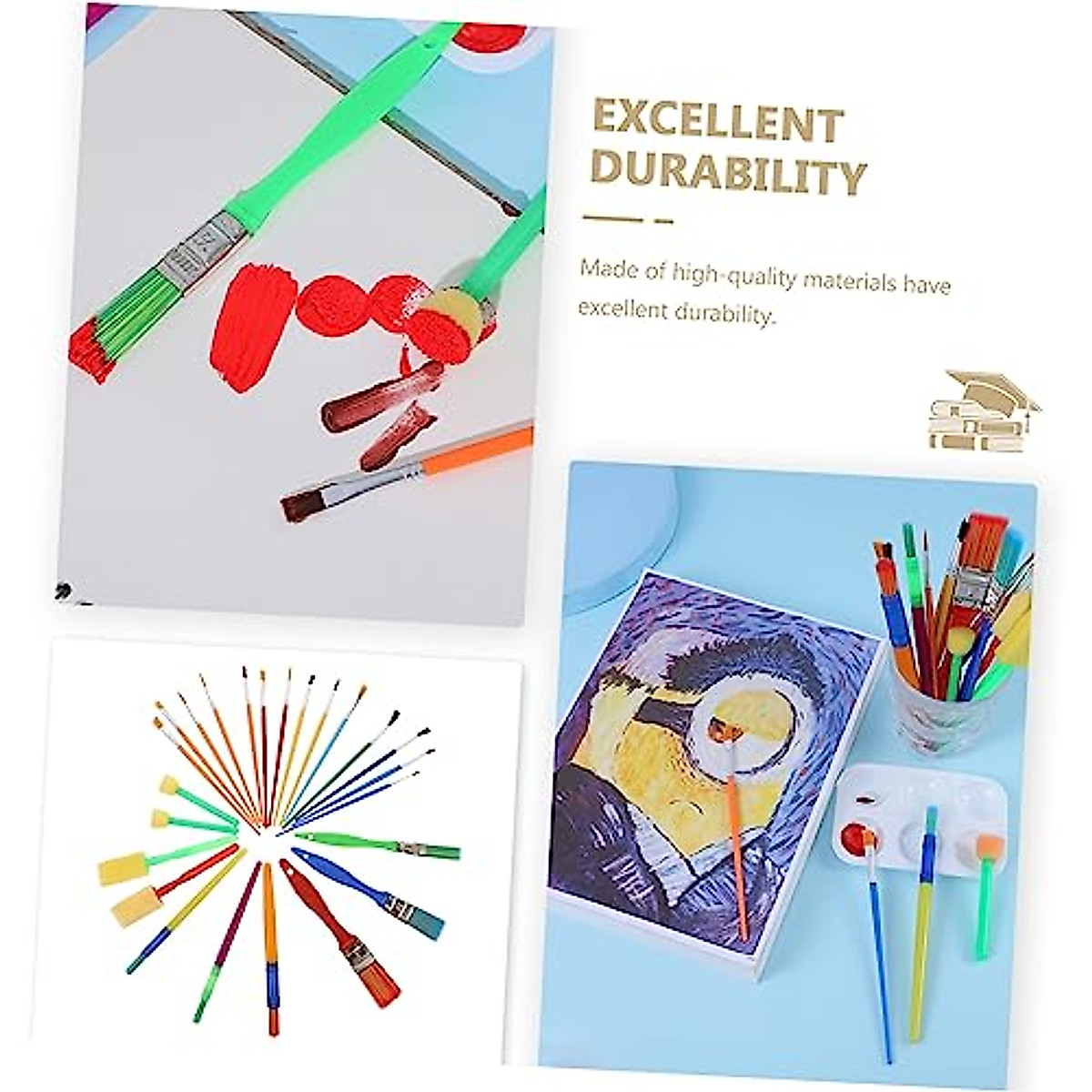 FAVOMOTO 1 Set Brush Set Paint Brushes for Paint Brushes Set Suit Art Paint Brushes Set Wood Painting Brush Professional Painting Brushes Set DIY Brush Coloring Brush Brush